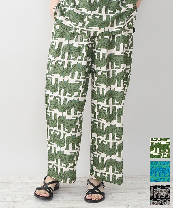 CHIZURI CATプリントコットンパンツ 25S075【4月頃入荷予定】を仕入れる | ECモールに無い商品の仕入れならorosy（オロシー）