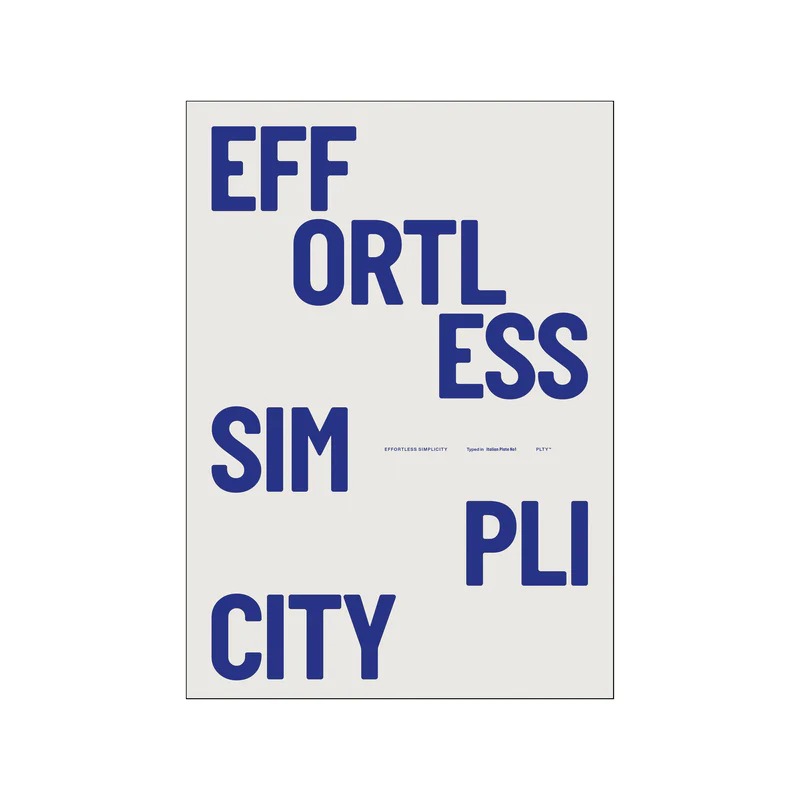 PLAYTYPE | Accolade - Effortless | ポスター アートプリント (A3)を仕入れる | ECモールに無い商品の仕入れならorosy（オロシー）