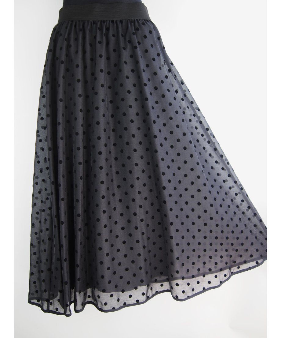 「オーガンジー＋フロッキードット」フレアーレイヤースカート2025春夏新作を仕入れる | ECモールに無い商品の仕入れならorosy（オロシー）