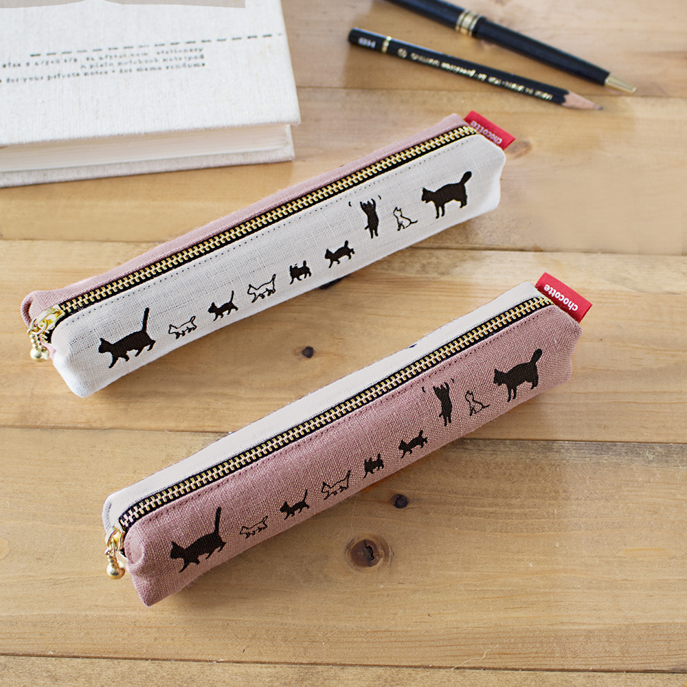 ねこ家族のペンケース（リネンのバイカラー）ピンクを仕入れる | ECモールに無い商品の仕入れならorosy（オロシー）
