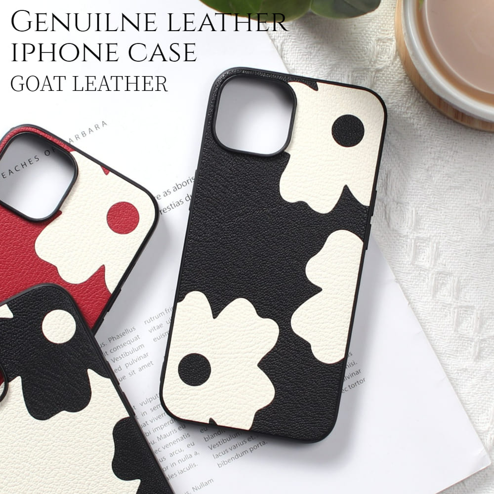 iphone ケース レザー iphone15 iphone14 iphone13 本革 花柄 iphoneケース アイフォンケース 15 14 13 13mini スマホケース 大人かわいい ...