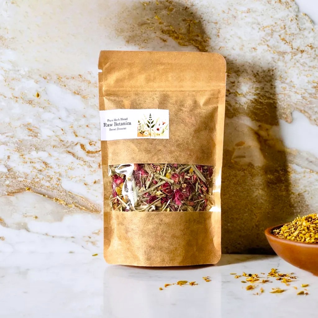Pure Herb Blend 【Raw Botanica】 Sweet Dreams 無農薬・無添加、自然乾燥。深いリラックスへと導く ...