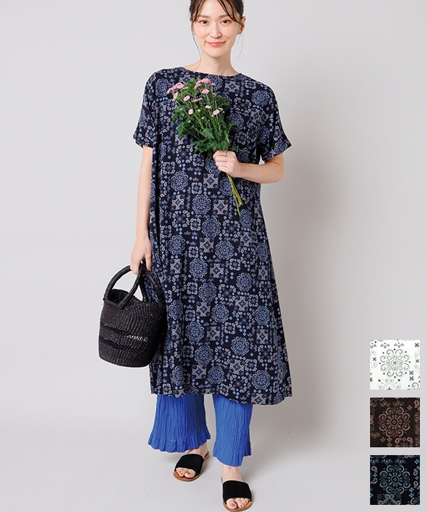 バンダナプリントモダール2wayワンピース 25S111【6月頃入荷予定】を仕入れる | ECモールに無い商品の仕入れならorosy（オロシー）