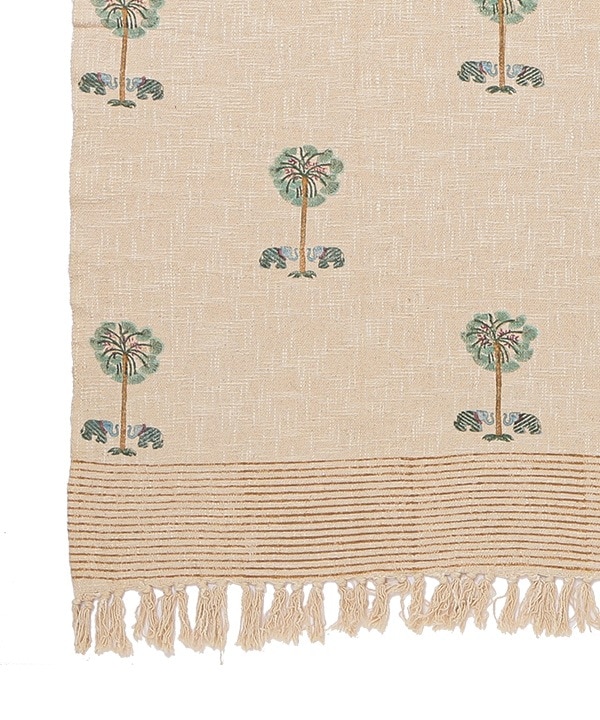 ブロックプリントコットンブランケット マルチカバー（エレファント） M30-2541Bを仕入れる | ECモールに無い商品の仕入れならorosy（オロシー）