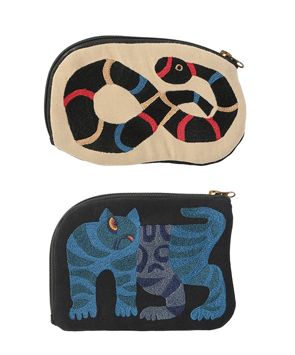 CHIZURI 刺繍シルエットポーチ H25S228を仕入れる | ECモールに無い商品の仕入れならorosy（オロシー）