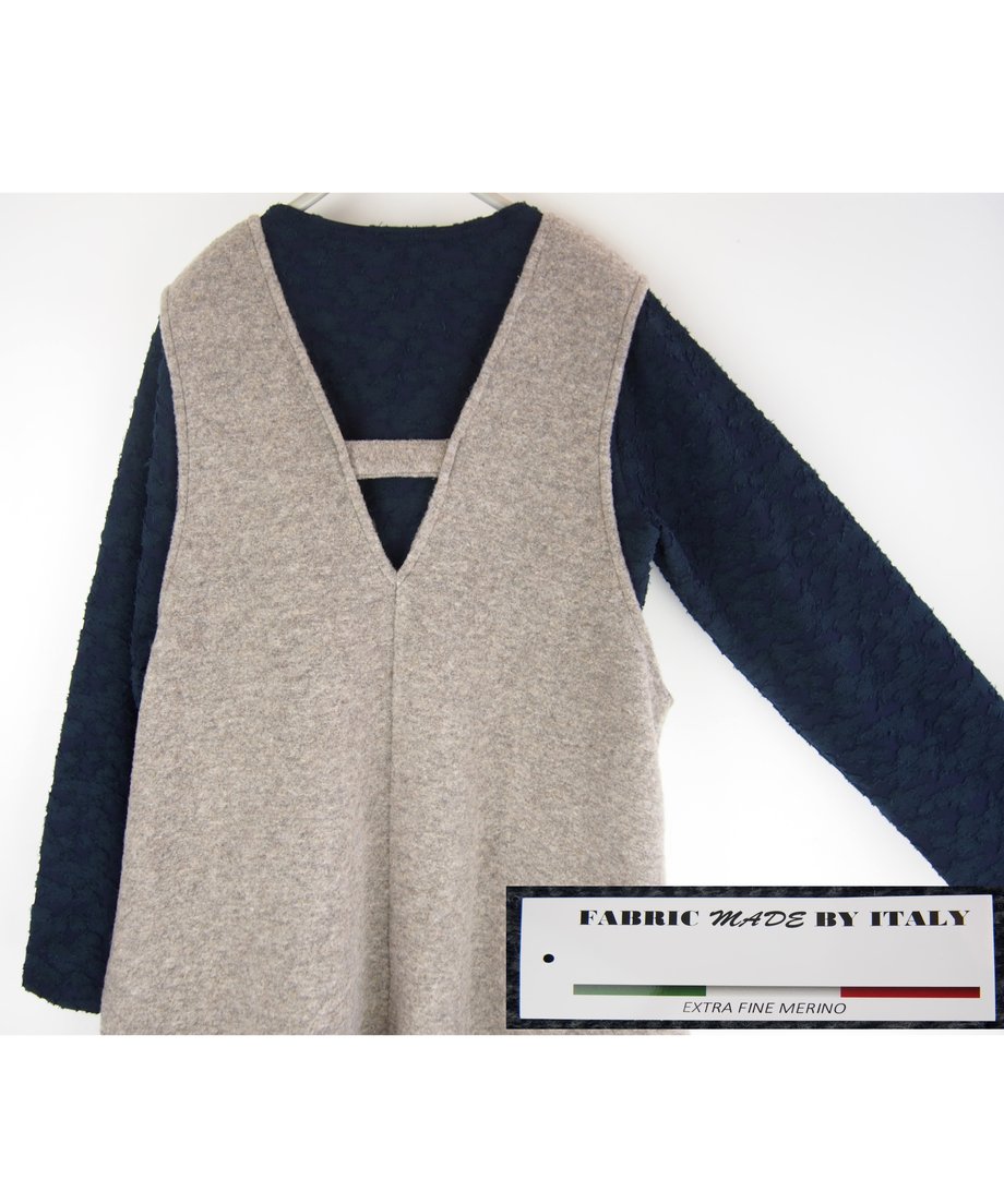 「スライバーニット＋無地・グレンチェック」ブイネックジャンパースカート2024秋冬新作を仕入れる | ECモールに無い商品の仕入れならorosy（オロシー）