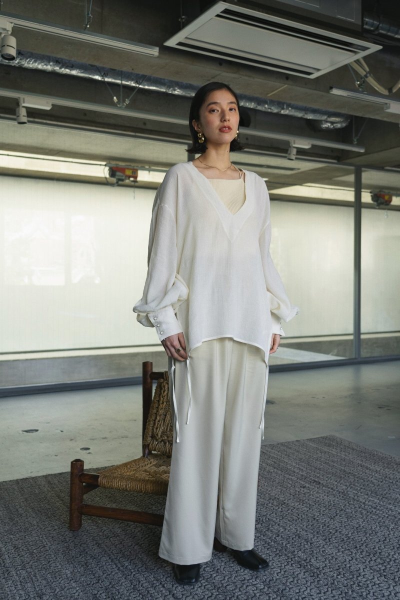 unique sheer loose tops/ivoryを仕入れる | ECモールに無い商品の仕入れならorosy（オロシー）