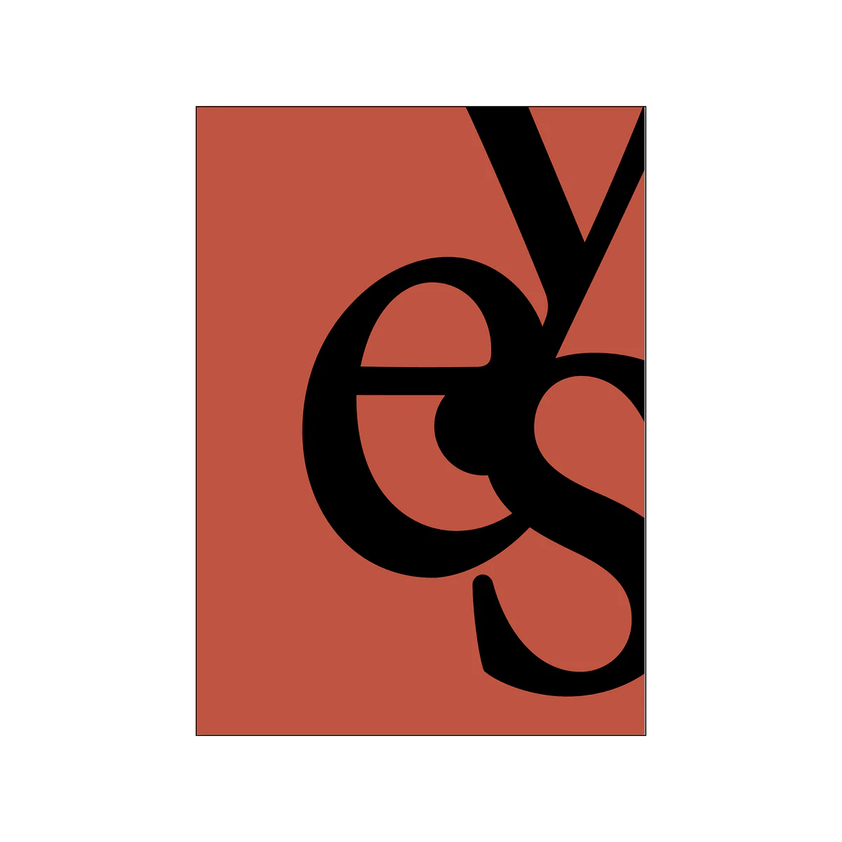 PLAYTYPE | Be yourself - YES (black) | ポスター アートプリント (A3)を仕入れる | ECモールに無い商品の仕入れならorosy（オロシー）