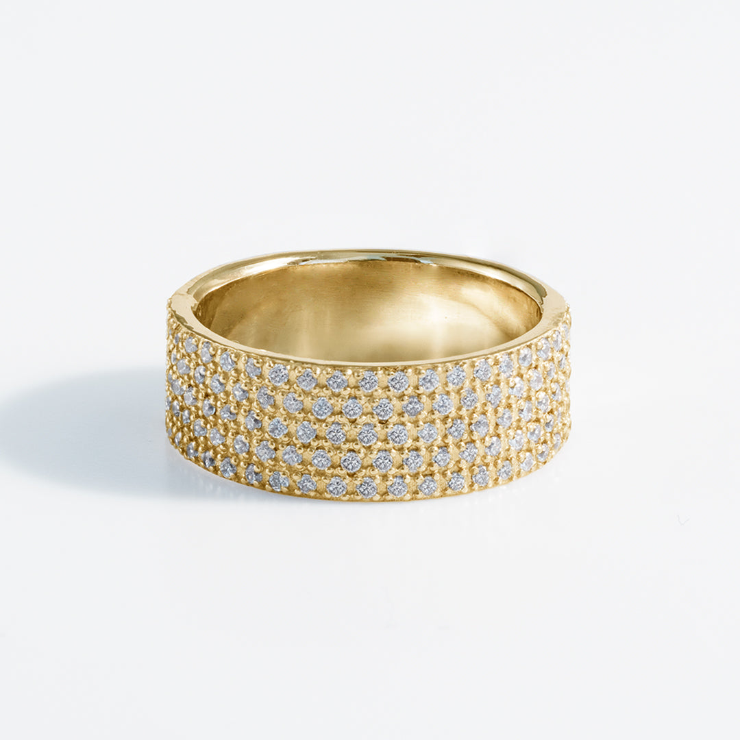 K18YG パヴェ ストレート ダイヤモンドリング ラージを仕入れる | ECモールに無い商品の仕入れならorosy（オロシー）